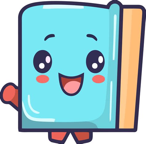 Cute Book Character 24842613 Png