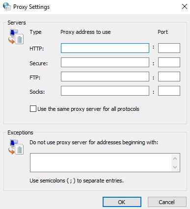 How To Configure And Disable Proxy Settings On Windows 10