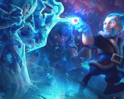 Clash Royale Ice Wizard 4k Wallpaper Download