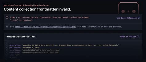 introducing content collections type safe markdown in astro 2 0 astro