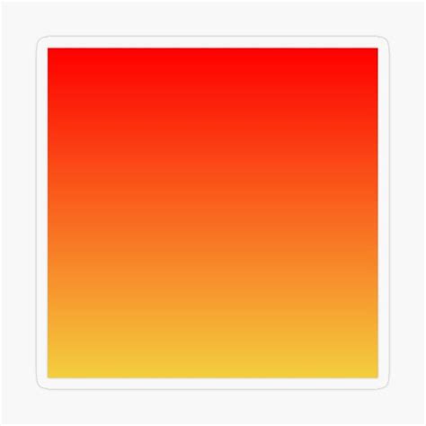 Linear Gradient Red Yellow Abstract Design Sticker By Ashraf Can