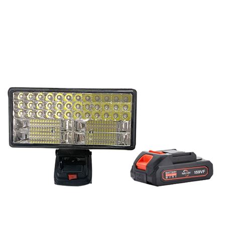 Jual MLHY 4 Inch 8 Inch Lampu LED Portable Lamp Baterai 21V Cahaya Putih Terang Lampu Cordless