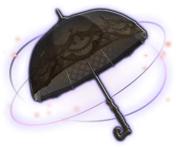 Black Embroidered Parasol Final Fantasy Xiv Online Wiki Ffxiv