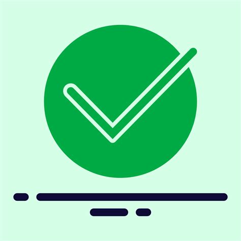 Simple Check Mark Icon Vector Illustration Modern Trendy Design Suitable For Advertisement