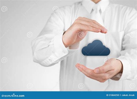 Protect Cloud Computing Data Stock Photo Image Of Security Shielding