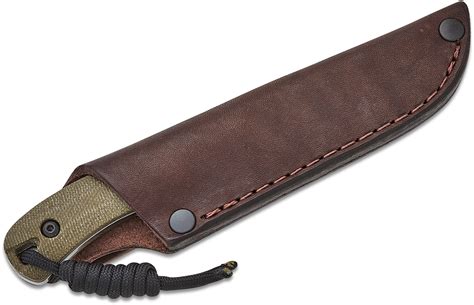 Smith And Sons Axiom Fixed Blade Knife 3 Cpm Magnacut Stonewashed Drop Point Od Green Canvas