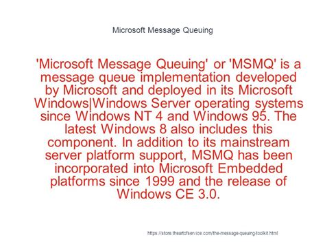 Message Queuing Ppt Download