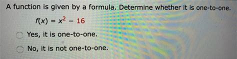 Solved A Function Is Given By A Formula Determine Whether