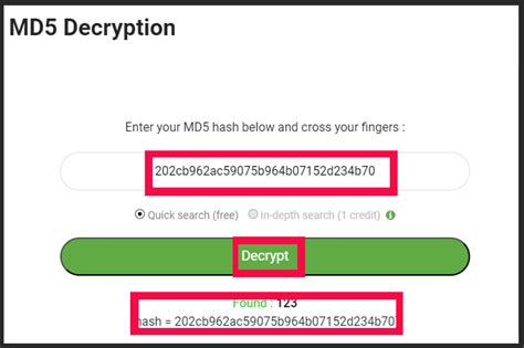 Membaca Password Md5 Membaca Password Md5