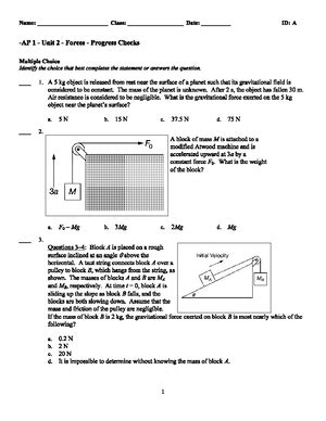 2015 AP Physics 1 Exam MCQ Multiple Choice Questions With Answers Advanced Placement DO NOT