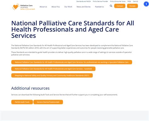 National Palliative Care Standards For All Health Professionals And