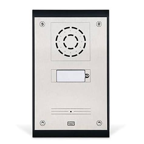 2n Analog Uni Series 1 Button Intercom Door Station Module Ip54 Silver