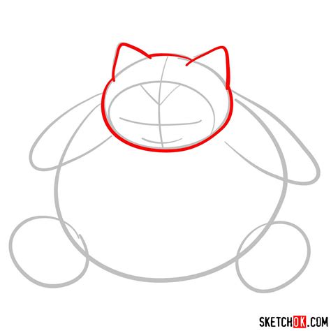 How To Draw Snorlax Pokemon Sketchok Easy Drawing Guides