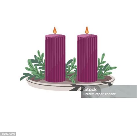 대리석에 아로마 촛불 구성입니다 화염을 가진 둥근 모양을 가진 새겨진 왁스 가정을 위한 향기로운 수제 디자인 요소 실내 장식용 촛불 흰색에 평면 격리 그림 0명에 대한 스톡