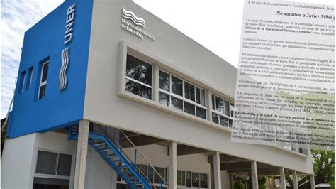 En Una Facultad De La Uner Piden Que No Se Vote A Milei