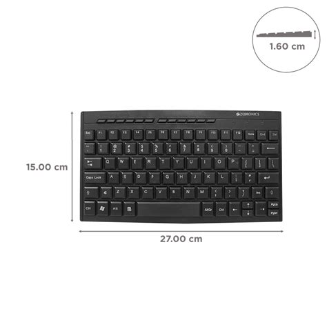 Buy Zebronics Zeb K04 Wired Keyboard With Dedicated Multimedia Keys Laser Printed Keycaps