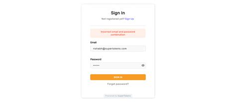 Email Password Login Supertokens Docs