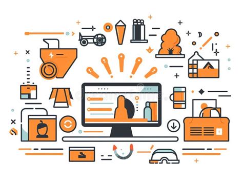 generative ai set of icons railway stock illustration illustration