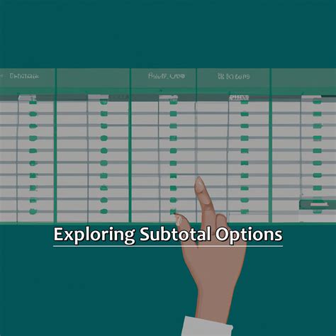 Formatting Subtotal Rows In Excel Manycoders