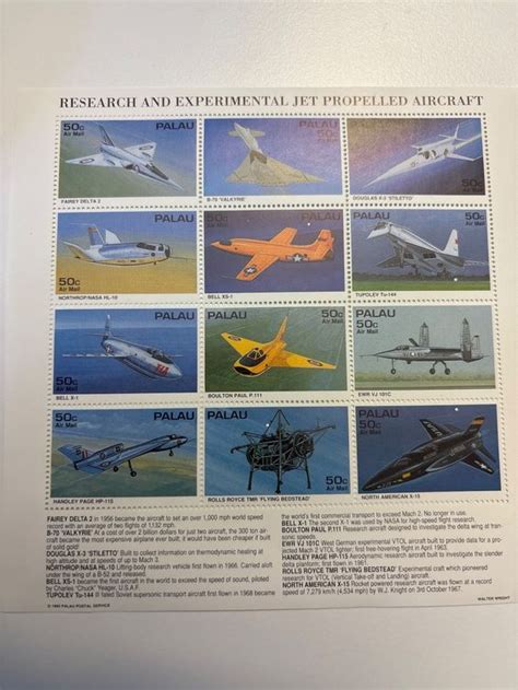 Palau Seltene Briefmarken Düsenflugzeuge Top Zustand Neu Und Originalverpackt In Zürich