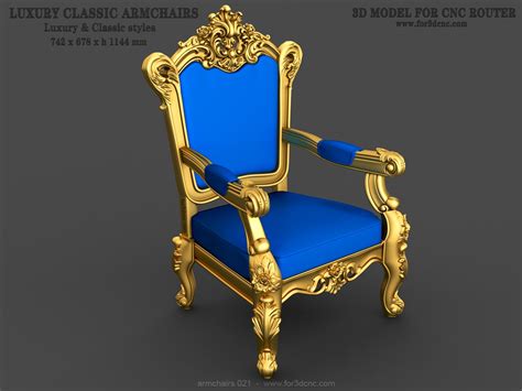 Armchairs 021 Stl 3d Model For Cnc 3d Stl Model For Cnc Stl