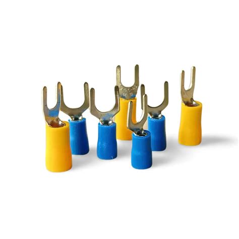 Insulated Fork Lug 15mm To 6mm As Spade Terminals