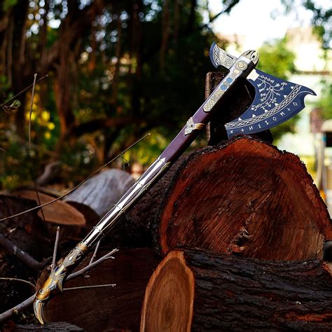 Handmade Kratos Axe Leviathan Axe God Of War Viking Axe Cosplay Axe Cosplay Armor Cosplay