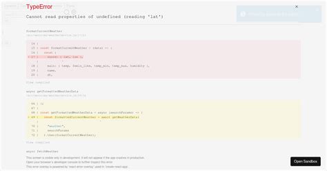 React Weather App Codesandbox