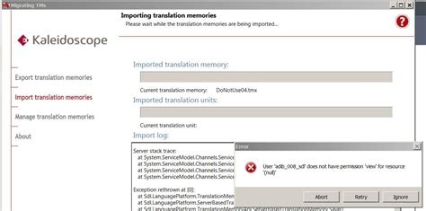 Migrating TMs Does Not Work If User And Container Are Not In Root Organization 2 RWS