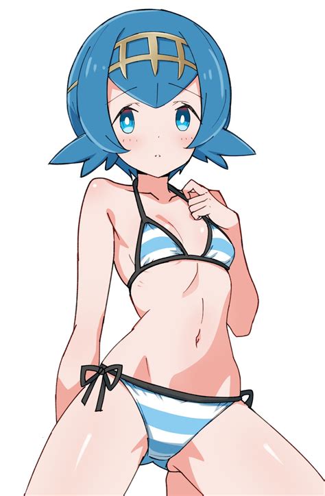 Kamidan Lana Pokemon Nintendo Pokemon Pokemon Sm Highres Alternate Costume Bikini Blue