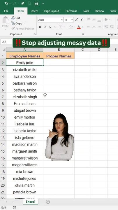 excel function to adjust messy data in just 1 second 🔥🔥 excel msexcel