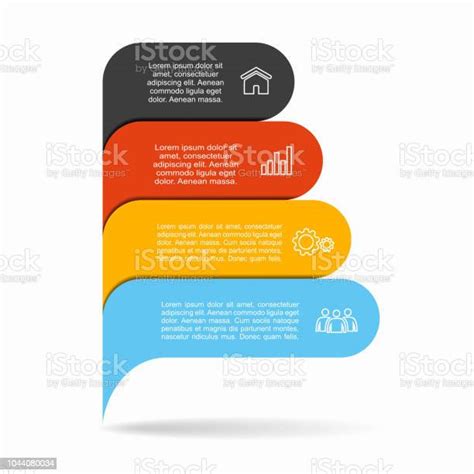 텍스트에 대 한 장소 Infographic 디자인 서식 파일입니다 벡터 일러스트입니다 0명에 대한 스톡 벡터 아트 및 기타
