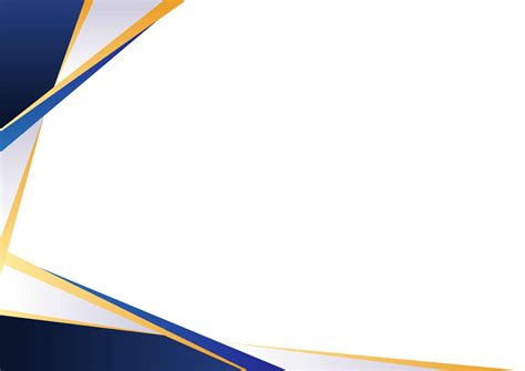Modern Blue And Gold Shape Background Certificate Background Page