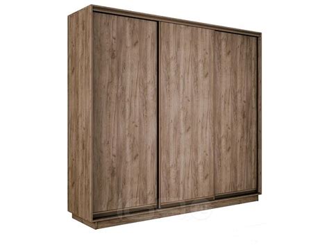Шкаф Экспресс 2 3 х дверный Трио ЛДСП Бронзовый профиль Дуб Крафт Табачный 2100x2400x450