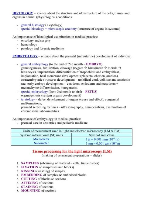 Tissue Processing