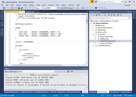 Customizing Memory Layout Of Embedded Programs With Gnu Linker Scripts Visualgdb Tutorials