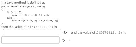 Solved If A Java Method Is Defined As Public Static Int