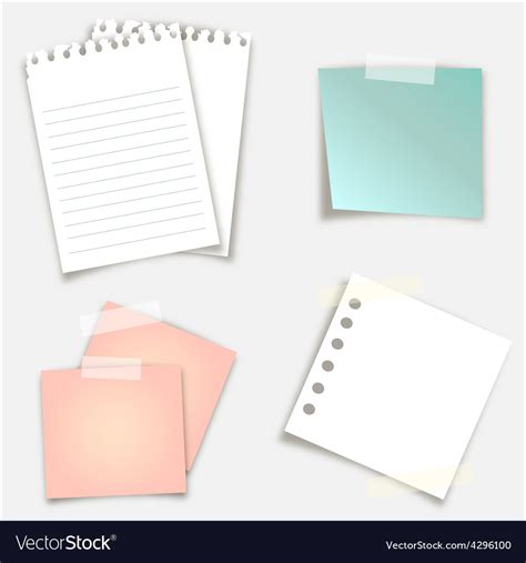 Sticky Notes Design Royalty Free Vector Image VectorStock