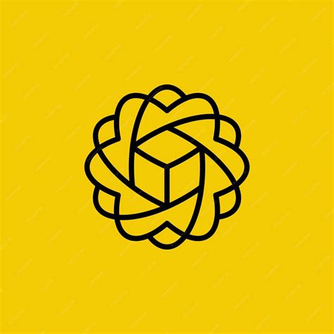 Premium Vector Scientific Hexagon Atomic Cube Technology Innovation Logo