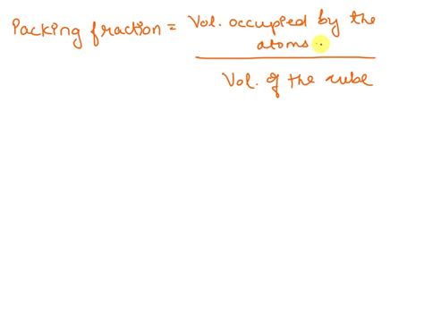 Solved Q I Prove That The Atomic Packing Factor Apf For The Bcc Crystal Structure Is 0