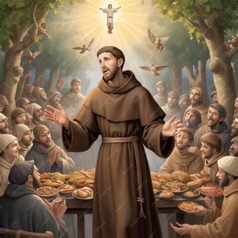 Feast Of St Francis Of Assisi Catholic Holiday Premium Ai Generated Image