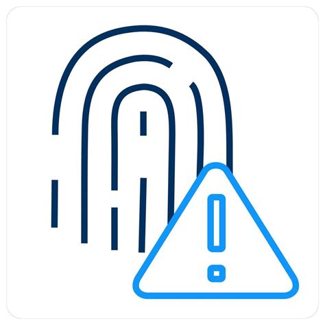 Fingerprint Error And Touch Icon Concept 52903034 Vector Art At Vecteezy
