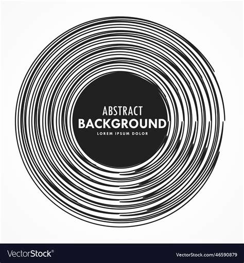Abstract Circle Frame Made With Lines Royalty Free Vector