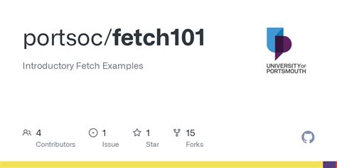 GitHub Portsoc Fetch Introductory Fetch Examples