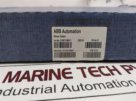 Abb Cbo 10 Binary Output Module Aeliya Marine