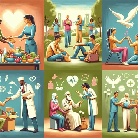 Acts Of Compassion Volunteering Comforting And Healing Ai Art