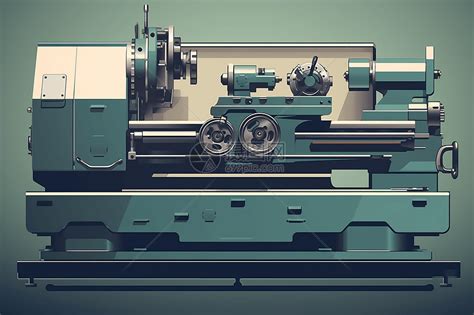 智能的数控机床插画图片下载 正版图片600186975 摄图网