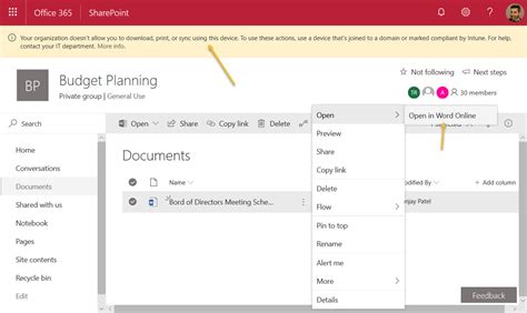 Conditional Access Blocks Downloads Of Office 365 Attachments And