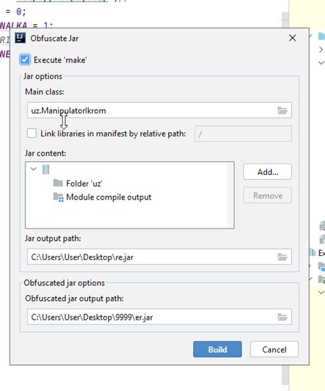 Java How To Use Proguard On Intellij Idea Stack Overflow