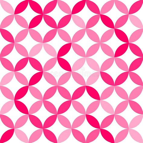 Pink Circles Geometric Pattern Stock Vector Illustration Of Geometric